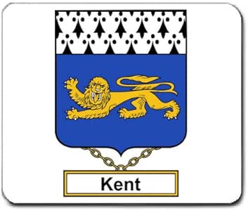 Amazon.com : Kent Family Crest Coat of Arms Mouse Pad : Office Products
