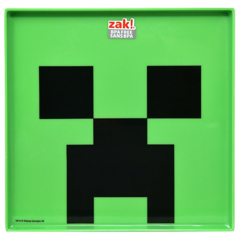 Minecraft Creeper Square Plate 8" - Kids' Mealtime Plate for sale ...