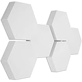 6 Basotect ® G+ Schallabsorber 3D-Set Hexagon Akustik Elemente: Amazon ...