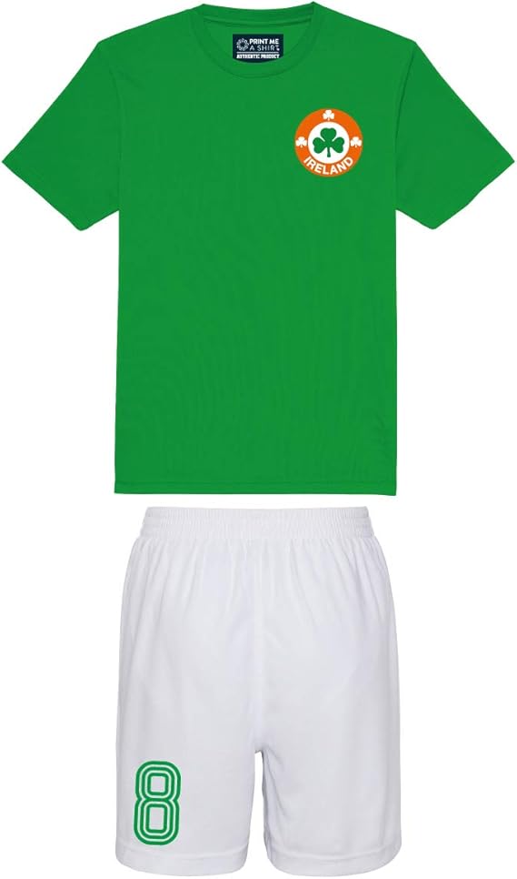 Kids Customisable Republic of Ireland Eire Style Home Football kit ...