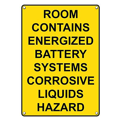 Weatherproof Plastic Vertical Room Contains Energized Battery Systems ...