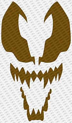 Buy Spider-Man Venom Face Die Cut Vinyl Decal Sticker (18", Chocolate ...