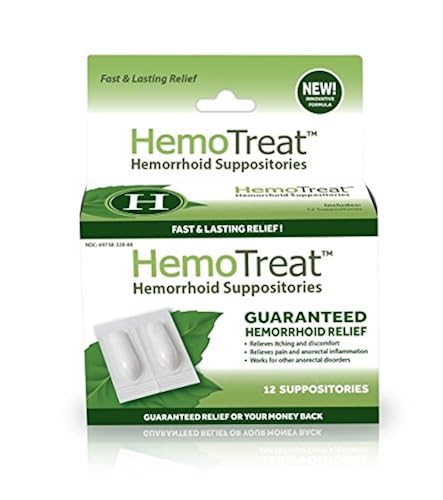 Hemorrhoid Pain Itching Relief Suppository: FDA Listed Soothing Anti ...