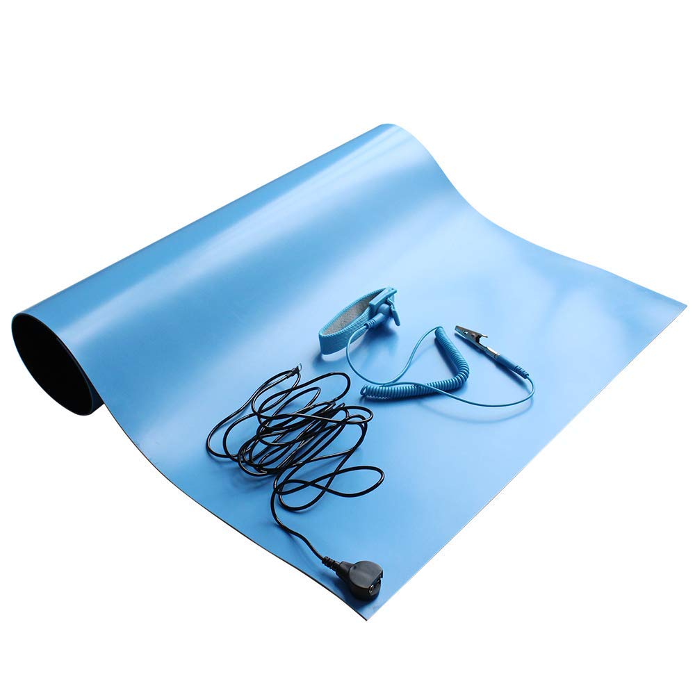 ESDELES ESD Desktop Lab Mat Kit Portable Anti-Static High Temperature ...