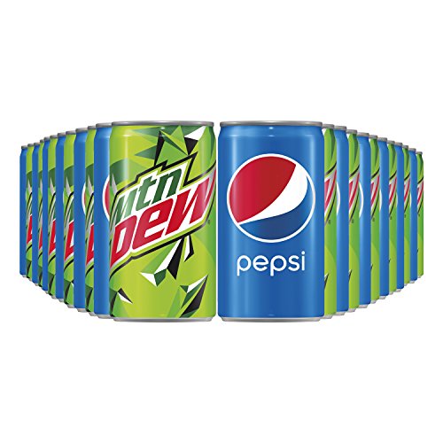 Pepsi and Mtn Dew Mini Can Variety Pack, 7.5 oz Cans, 24 Count(Packaging may vary) | Pricepulse
