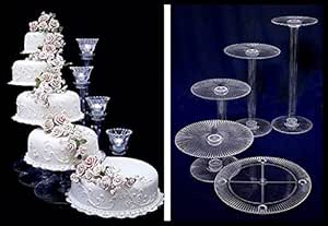 Amazon.com | 5 Tier Cascade Wedding Cake Stand (STYLE R500): Wedding ...