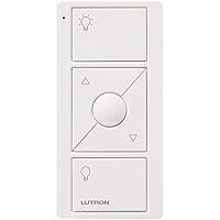 Lutron P-PKG1W-WH 120 Volt In-Wall Dimmer and Remote Lighting Control Kit White Pico Caseta ...