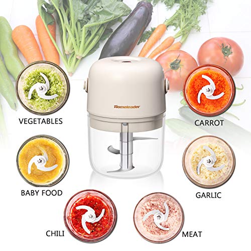 Mini Food Chopper Electric Food Processor Baby Food Maker Cordless ...