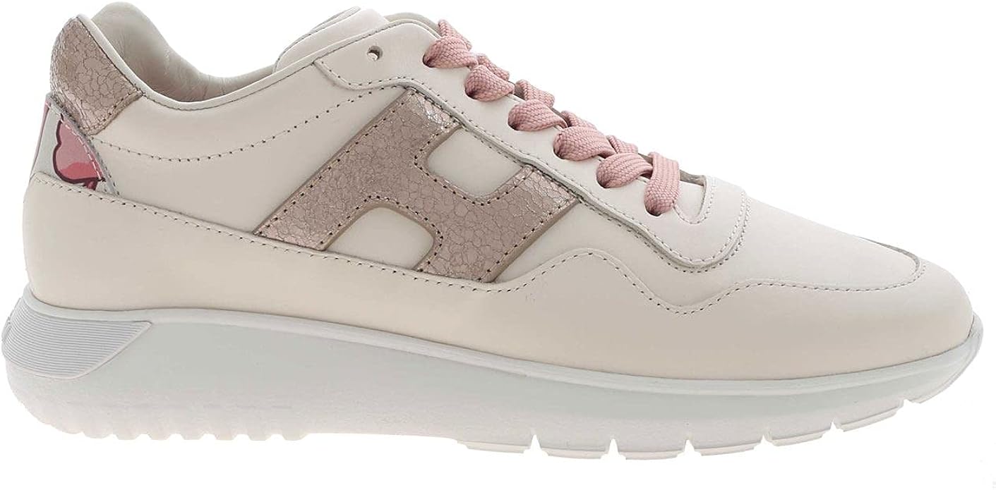 Hogan Mode De Luxe Femme HXW3710AP22PDE0QB6 Blanc Cuir Baskets | Ss21 ...