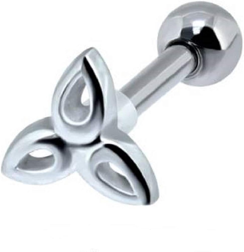Sterling Silver Helix Piercing Bar 1.2mm x 8mm Surgical Steel Barbell ...