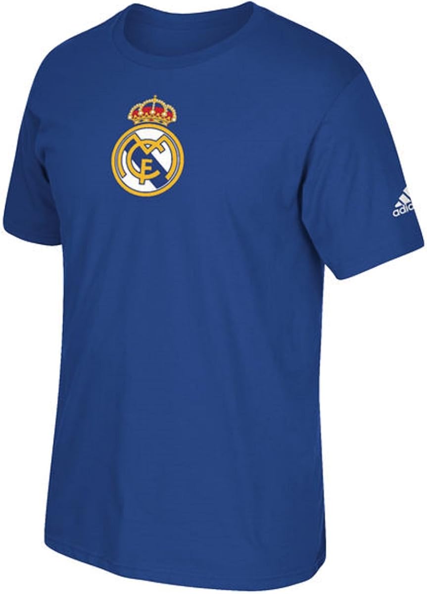 Amazon.com : adidas Real Madrid Team Crest Blue T-Shirt : Clothing
