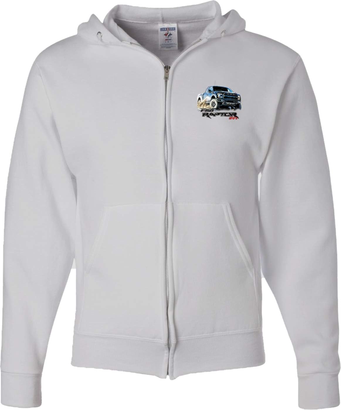Amazon.com: Ford F-150 Raptor Pocket Print Full Zip Hoodie, Ash 3XL ...