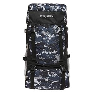 Buy Fur Jaden 55 LTR Military Style Rucksack Travel Backpack Bag for ...