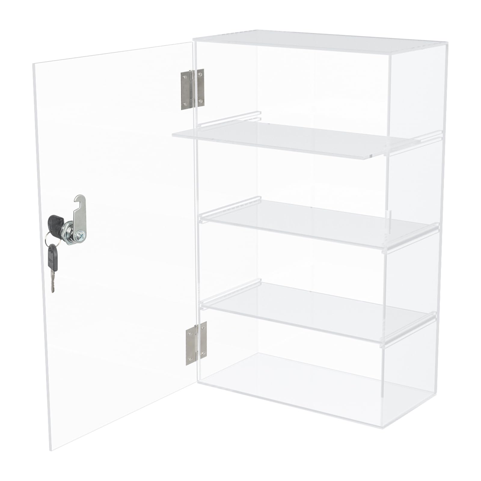 Choowin Acrylic Display Case with Lock Key Countertop Display Case with ...