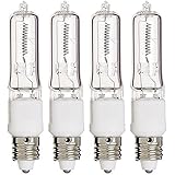 (Pack of 4) Q75CL/MC - 75 Watt JD T4 E11 Mini Candelabra Base 120V Clear Light Bulbs - - Amazon.com