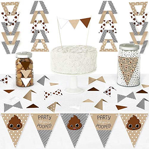 Big Dot of Happiness Party 'Til You're Pooped - Diy Pennant Banner ...