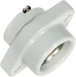 Satco 80-1149 Keyless Porcelain One Piece Sign Socket, Color - Light ...