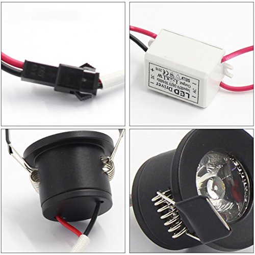 LEDIARY Under Cabinet Led Lights Mini Recessed Led Lights, 1 inch Led ...