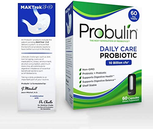 Probulin Daily Care Probiotic for Digestive and Immune Support, 60 ...
