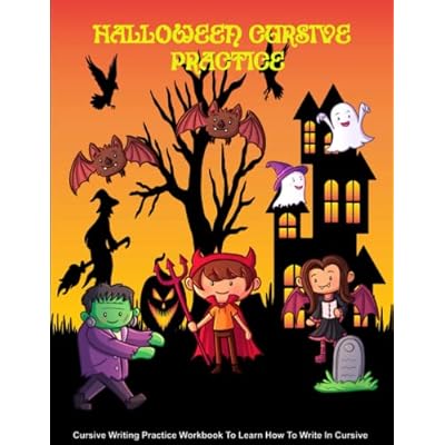 Buy HALLOWEEN CURSIVE PRACTICE: Cursive Writing Practice Workbook To ...