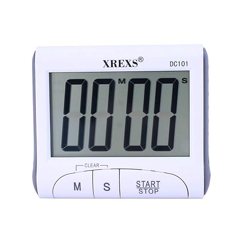 XREXS Digital Kitchen Timer Magnetic Countdown Up Cooking Timer Clock ...