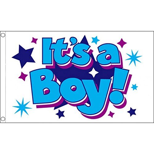 Amazon.com : AZ FLAG Its a Boy with Stars Flag 3' x 5' - It's a boy ...