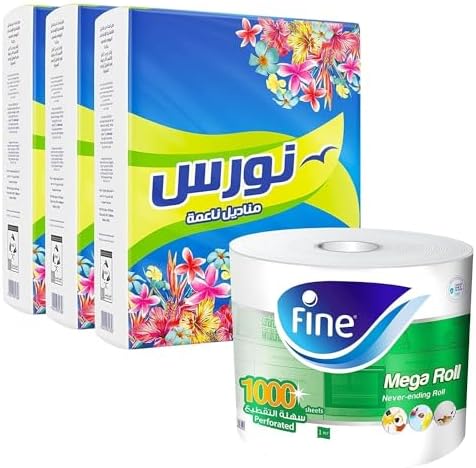 Nawras Tissues and Fine Kitchen Roll Savings Bundle - Nawras Facial ...