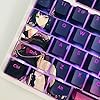 CN GAMING Genshin Impact Raiden Shogun PBT Backlit Keycaps 108 Full ...