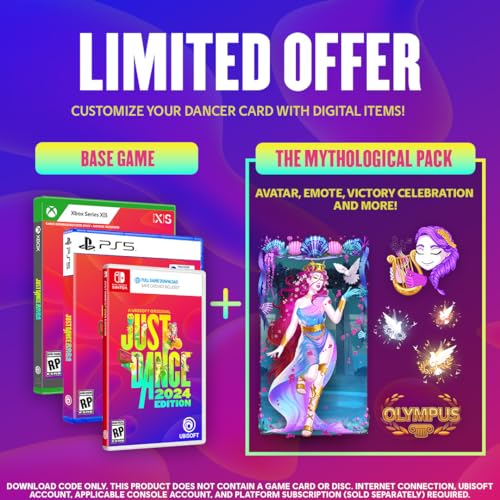 Just Dance 2024 Edition - Amazon Exclusive Bundle | Nintendo Switch (Code in Box & Ubisoft ...