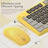 Wireless Keyboard and Mouse Combo, Lovaky 2.4G Full-Sized Ergonomic ...