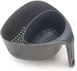 Amazon.com: Joseph Joseph Nest Colanders Stackable Set with Easy-Pour Corners and Vertical ...