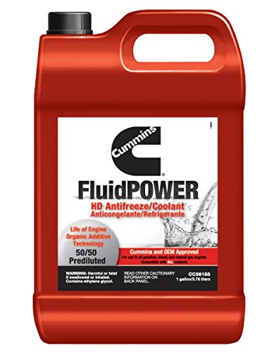 Cummins CC36155-6PK FluidPOWER HD Antifreeze/Coolant PREMIX - 1 gallon ...