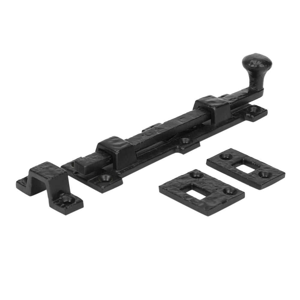 Buy A29 Iron Surface Slide Bolt 6 Inches Gate Latch Black Powder Coat ...