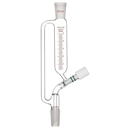 stonylab Graduated Pressure Equalizing Addition Funnel, Borosilicate ...