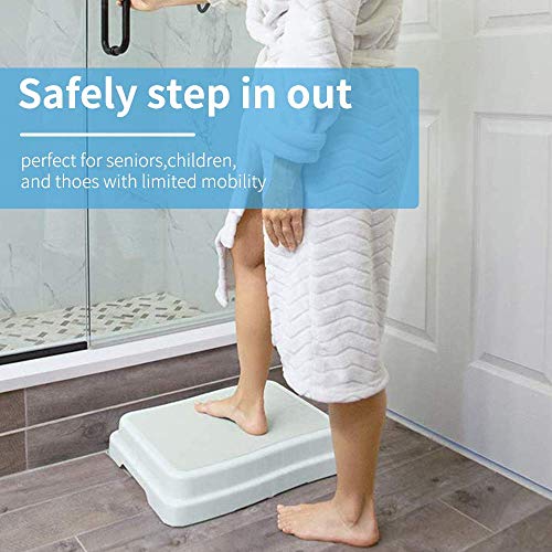 Wefaner Bath Shower Step ,Stackable Bathtub Non Slip Safety Step Stool ...
