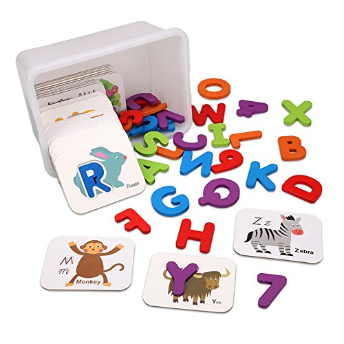 Buy StarMall Alphabet Letters and Numeral Cards Matching Puzzle Flash ...