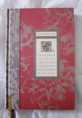Desiderata, the Journal: Max Ehrmann: 9781579384746: Amazon.com: Books