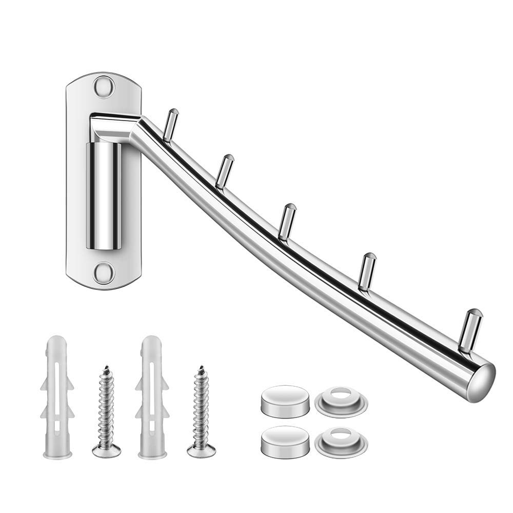 Buy Newdora Folding Wall ed Clothes Hanger Rack Clothes Hook Stainless ...
