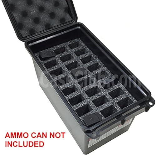 Case Club MTM 24 Magazine Holder 50 Cal Ammo Can Foam (Pre-Cut, Closed ...