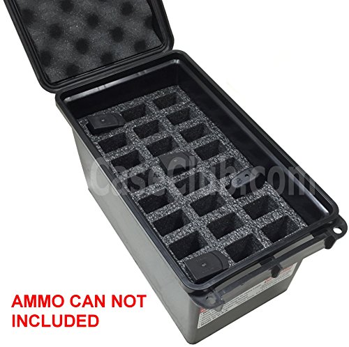 Case Club MTM 24 Magazine Holder 50 Cal Ammo Can Foam (Pre-Cut, Closed ...