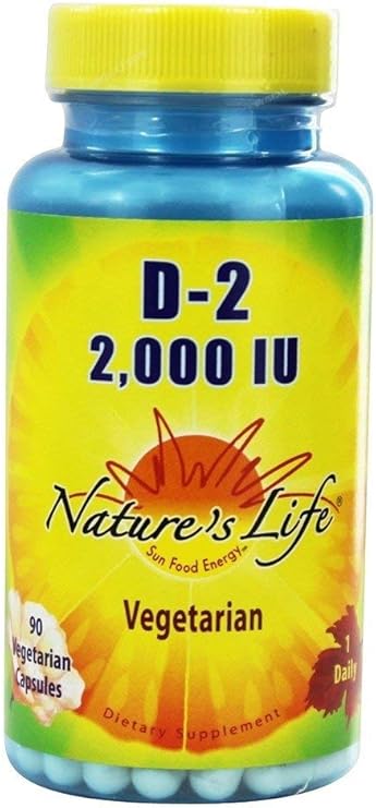 Amazon.com: Vitamin D2 2000 IU Nature's Life 90 VCaps: Health ...