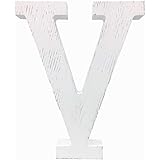 Amazon.com: Extra Large Wood Decor Letters Wood Distressed White ...