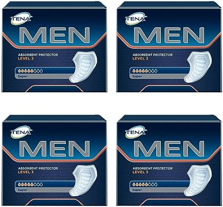سعر TENA for Men Level 3 Guard for Men, Super Absorbency Incontinence Protector (4 Pack of 64 ...