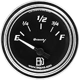 Amazon.com: Equus 7363 2" Fuel Level Gauge, Chrome with Black Dial ...