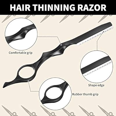 11 Pieces Hair Styling Razor Hair Thinning Comb Hair Texturizing ...