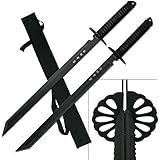 Amazon.com : 27" Stainless Steel Large Dual Full Tang Blade Ninja ...
