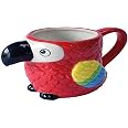 Amazon.com | Crockery Critters Parrot Mug from Deluxebase. Animal ...
