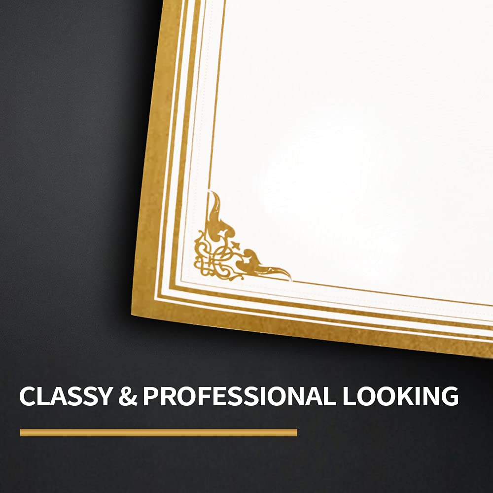 Mua SUNEE 100 Sheets Certificate Papers - Blank Gold Foil Border ...