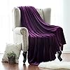 Amazon.com: Northpoint Cashmere Plush Velvet Throw, Purple, 50" X 60 ...