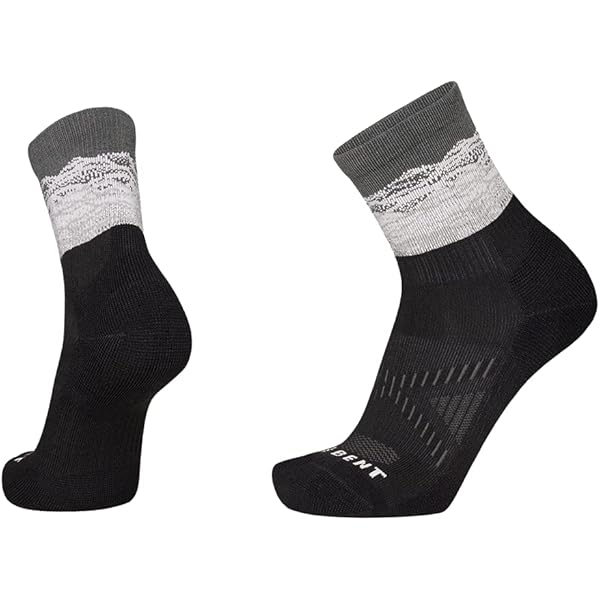Amazon.com: Lé Bent Range Light Cushion Mini Hike Sock - Black